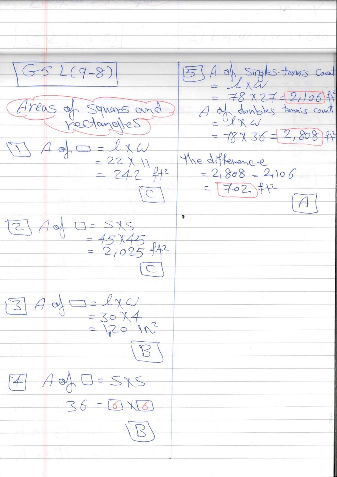G5 Worksheets ~ Easy Math