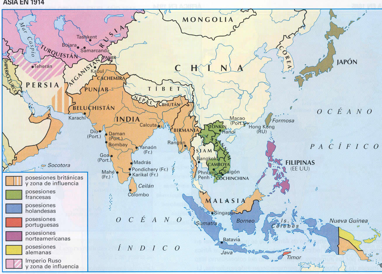 La Pizarra de Historia: EL IMPERIALISMO. EL REPARTO DE ASIA, ÁFRICA Y ...