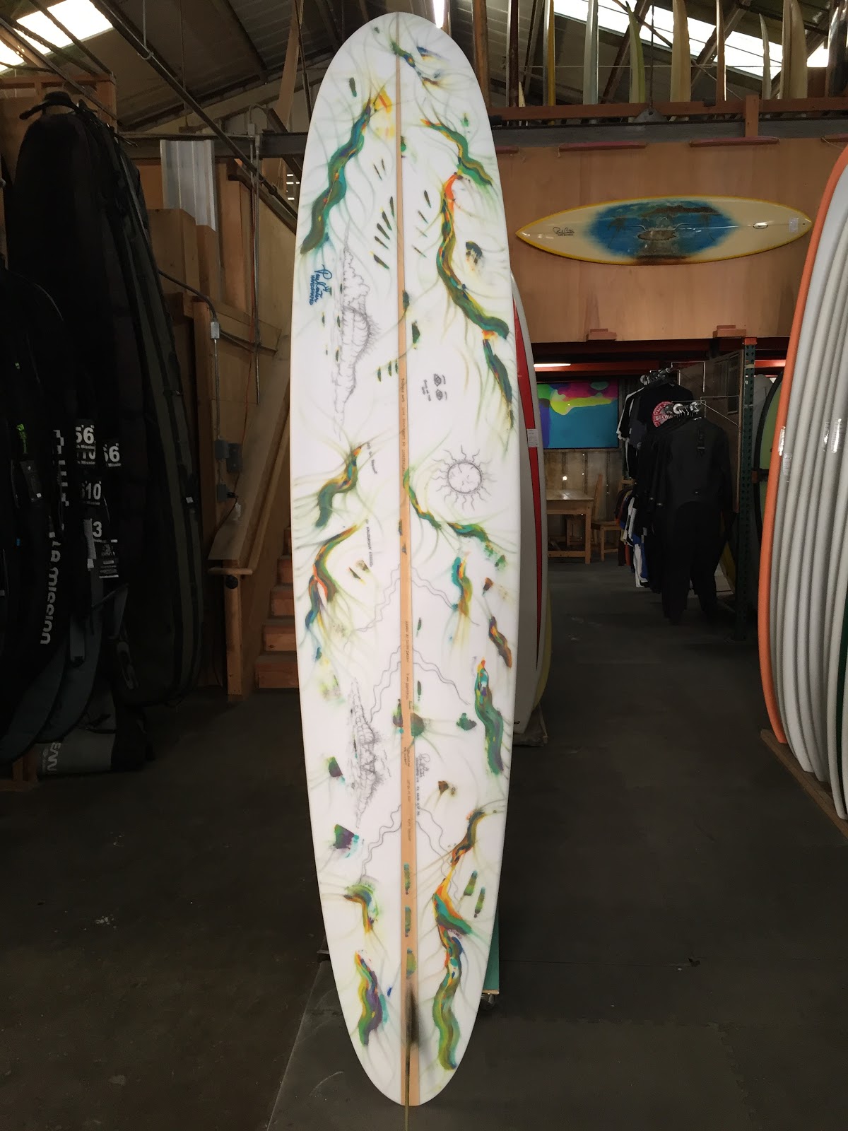Surfer-Shaper-Artist : Custom Longboard San Clemente Shaper Paul Carter