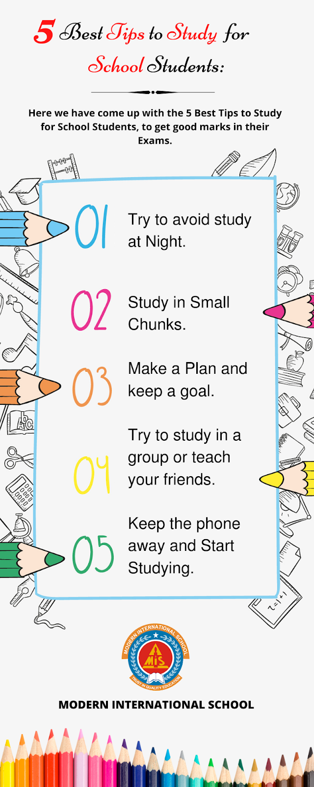 5 Best Tips to Study for School Students - Modern International School