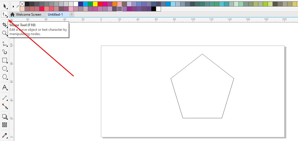 Membuat Segi Lima Berpola Bunga dengan CorelDraw - Crystiana May Sari
