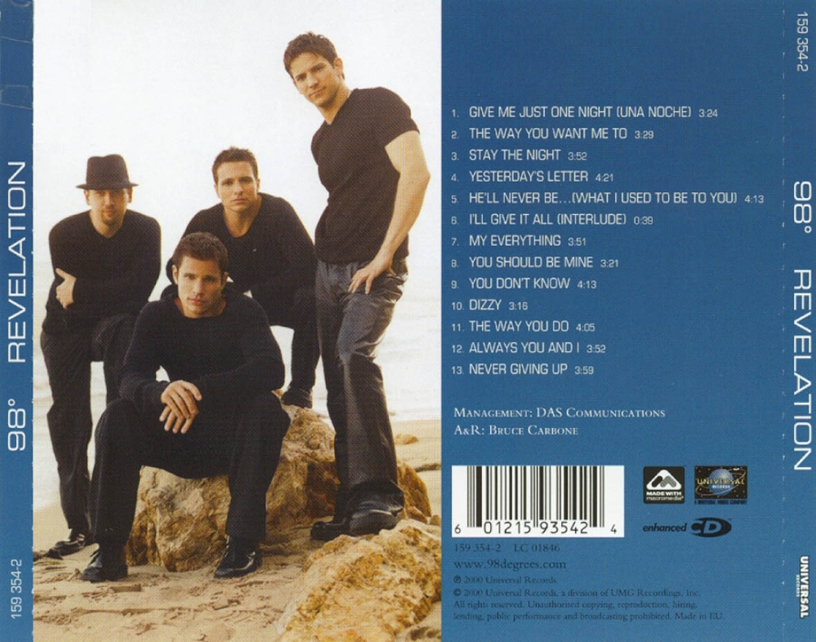 Music4life: 98 Degrees - Revelation (2000)