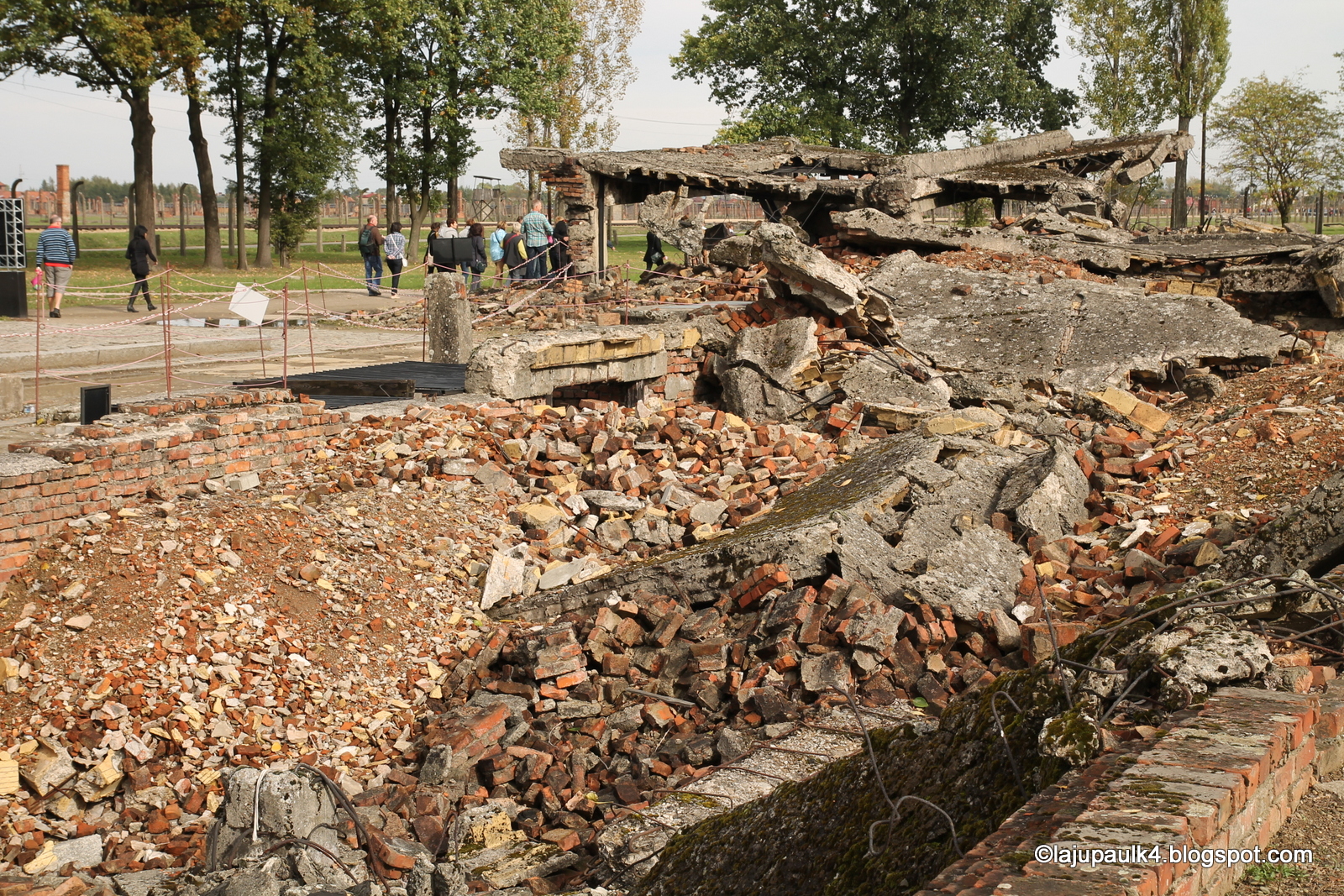 Through the Lands of Holocaust: Ruins of Gas Chamber and Crematorium II ...