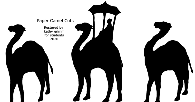 Paper Silhouette Camel Cuts | Thrifty Scissors