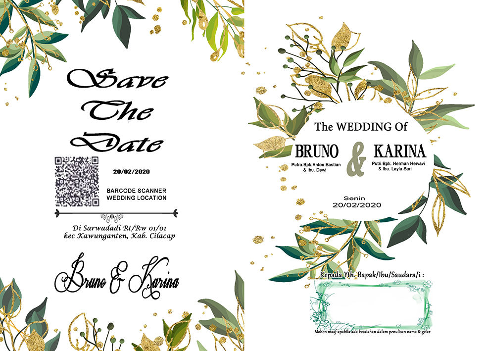 Free 10 Desain Undangan Pernikahan Rustic Photoshop (Free PSD ...