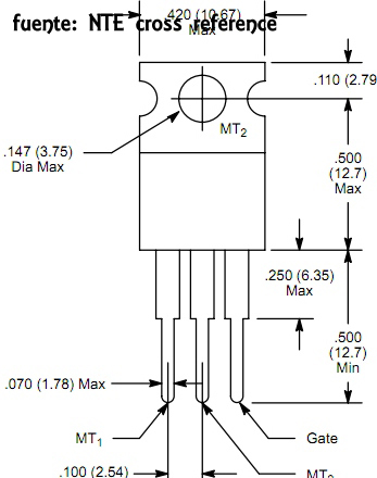 A+ Electrónica: Circuito de Potencia Optoacoplador TRIAC