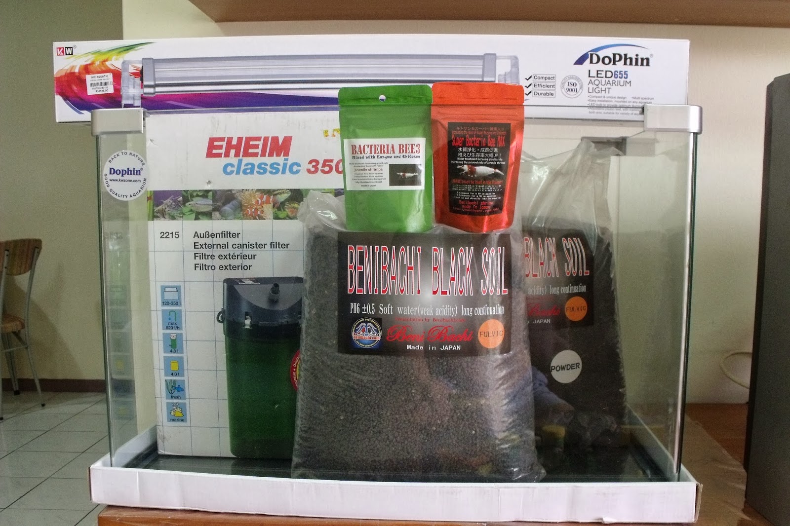 Swim With Shrimps: Setting up freshwater (Benibachi) shrimp tank ...