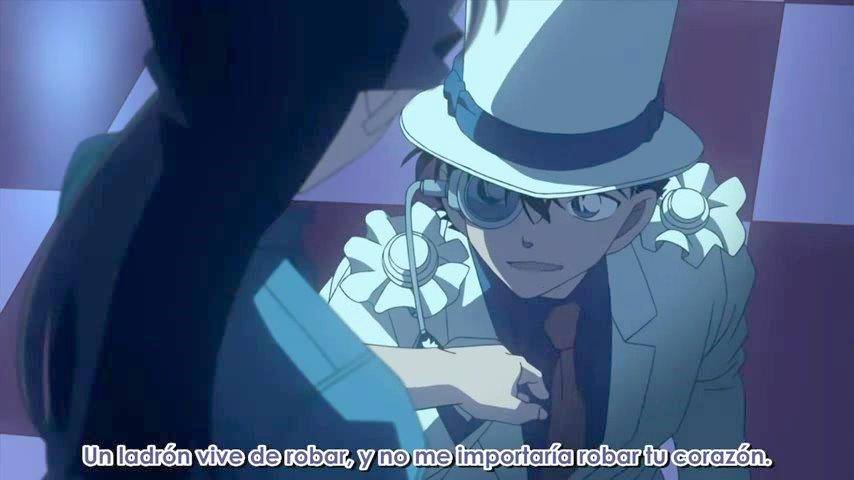 Detective Conan: Ran y Kaito Kid.