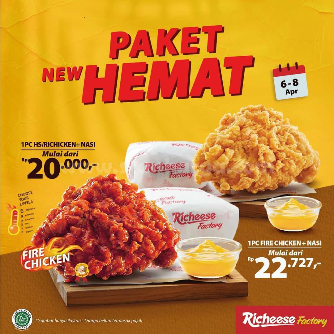 RICHEESE FACTORY Promo PAKET NEW HEMAT Fire Chicken Mulai Rp. 20.000 ...