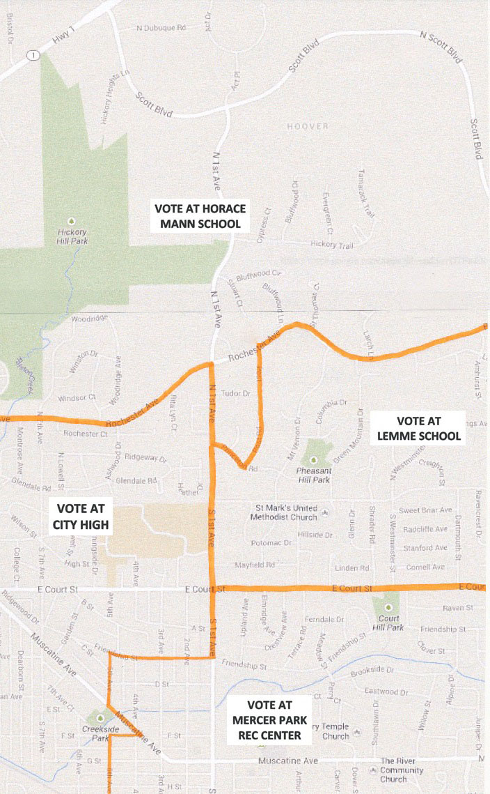 a blog about school: Polling place information
