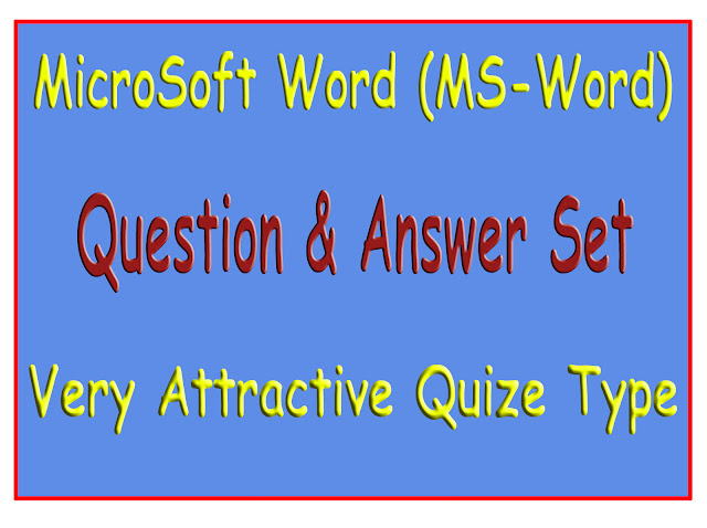 Microsoft word Question & Answer - D.N COMPUTER CENTRE