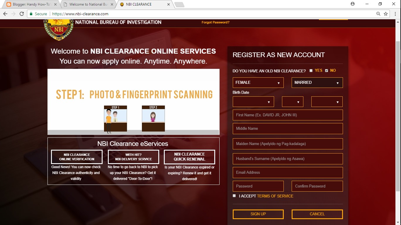 How to apply for your NBI Clearance online