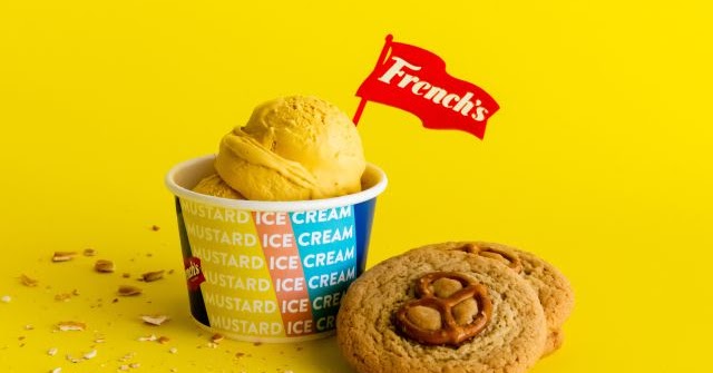 New French's Mustard Ice Cream Coming to LA and NYC Starting August 1, 2019