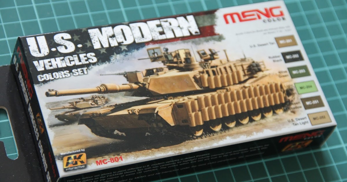 AK Interactive Meng US Modern Vehicles Colors Set (MC-801 ...