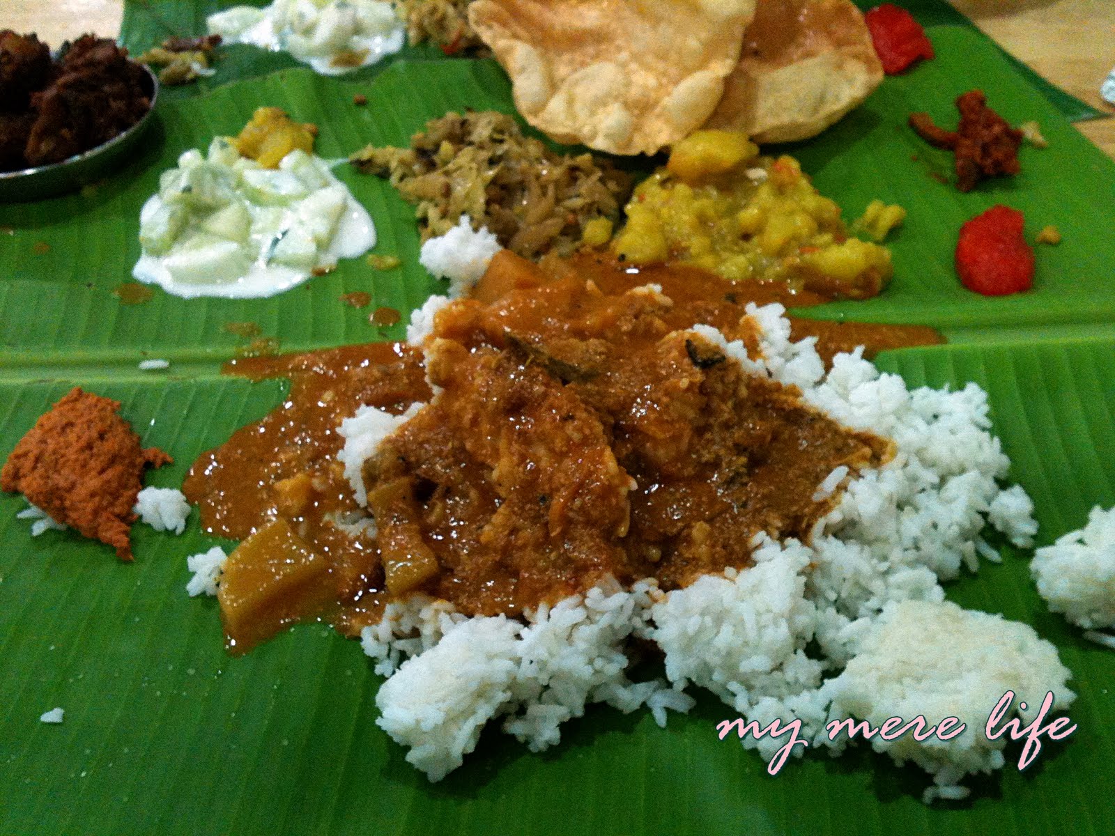 My Mere Life: Banana Leaf Rice @ Sam's Kitchen