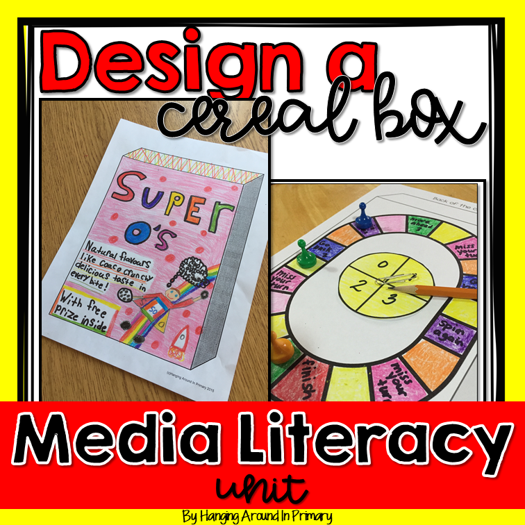 How to Use Cereal Boxes to Teach Media Literacy | Hanging Around In Primary