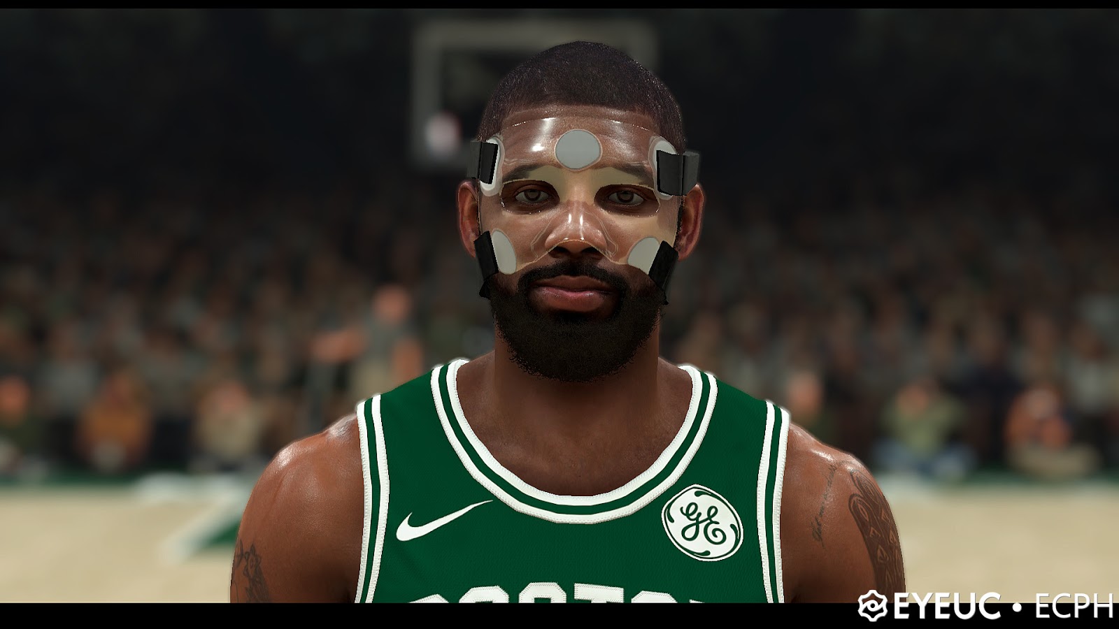 Kyrie Irving Cyberface With Mask And Body Model By ECPH [FOR 2K20]