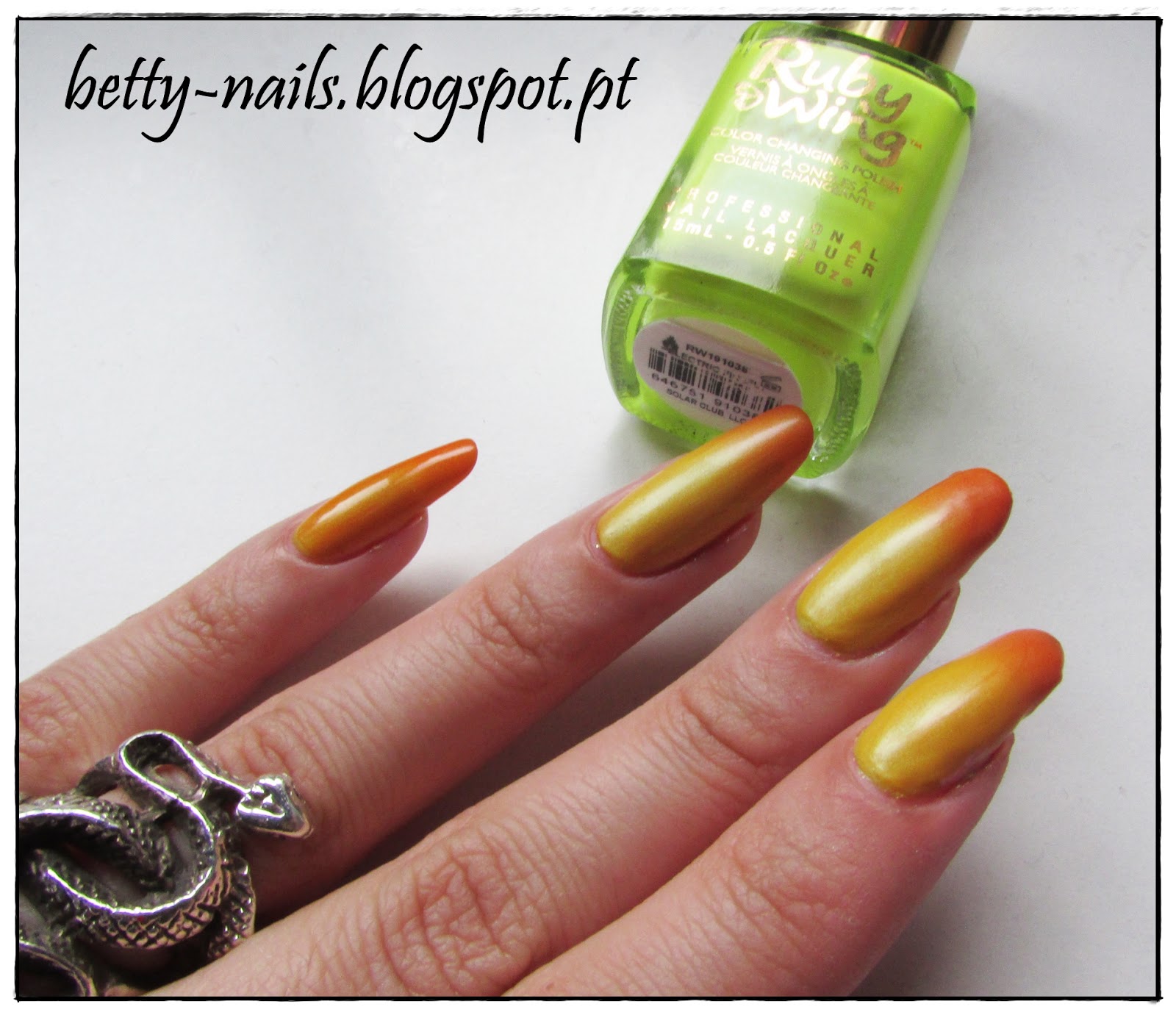 Betty Nails: Electric Firefly *Ruby Wing * Color Changing Polish