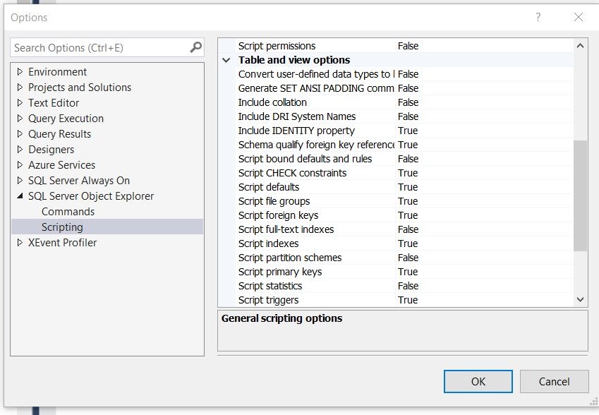 Trapped in Hoth: Scripting Tables with Indexes in SQL Server Management ...