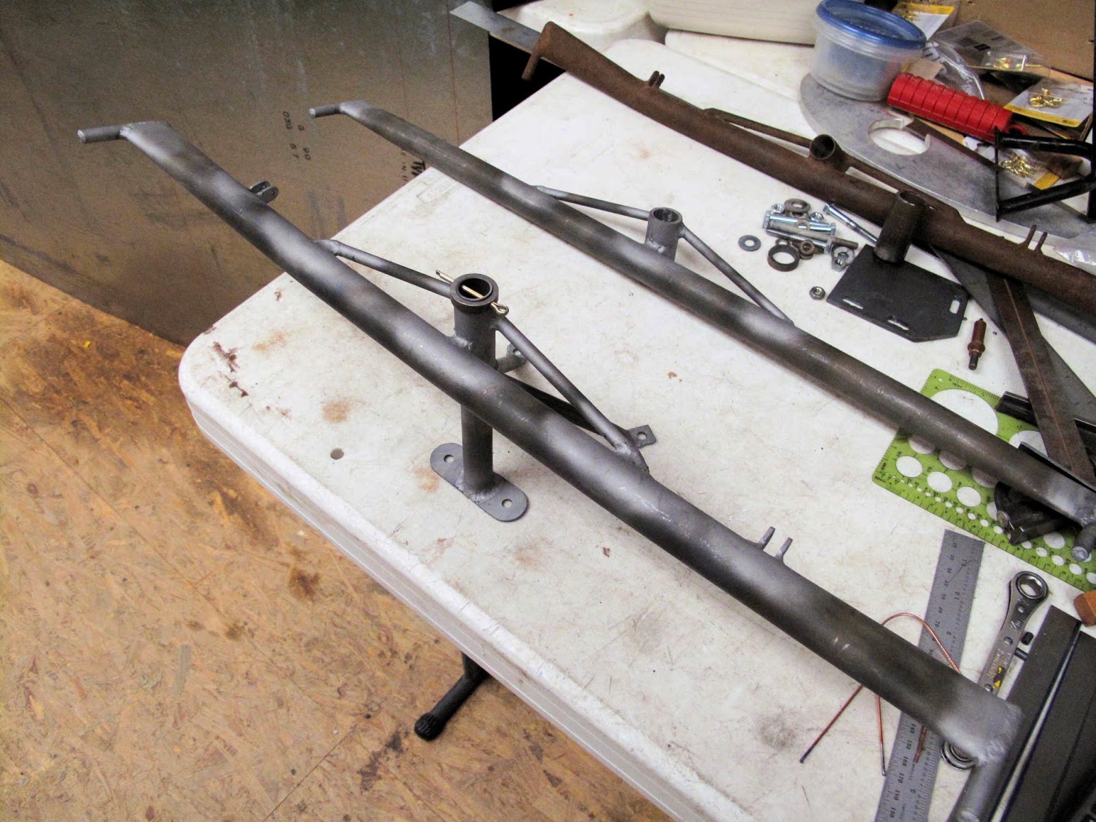 WACO NINE Rebirth: Standard Rudder Bar and Front Cockpit Pedestal Welded