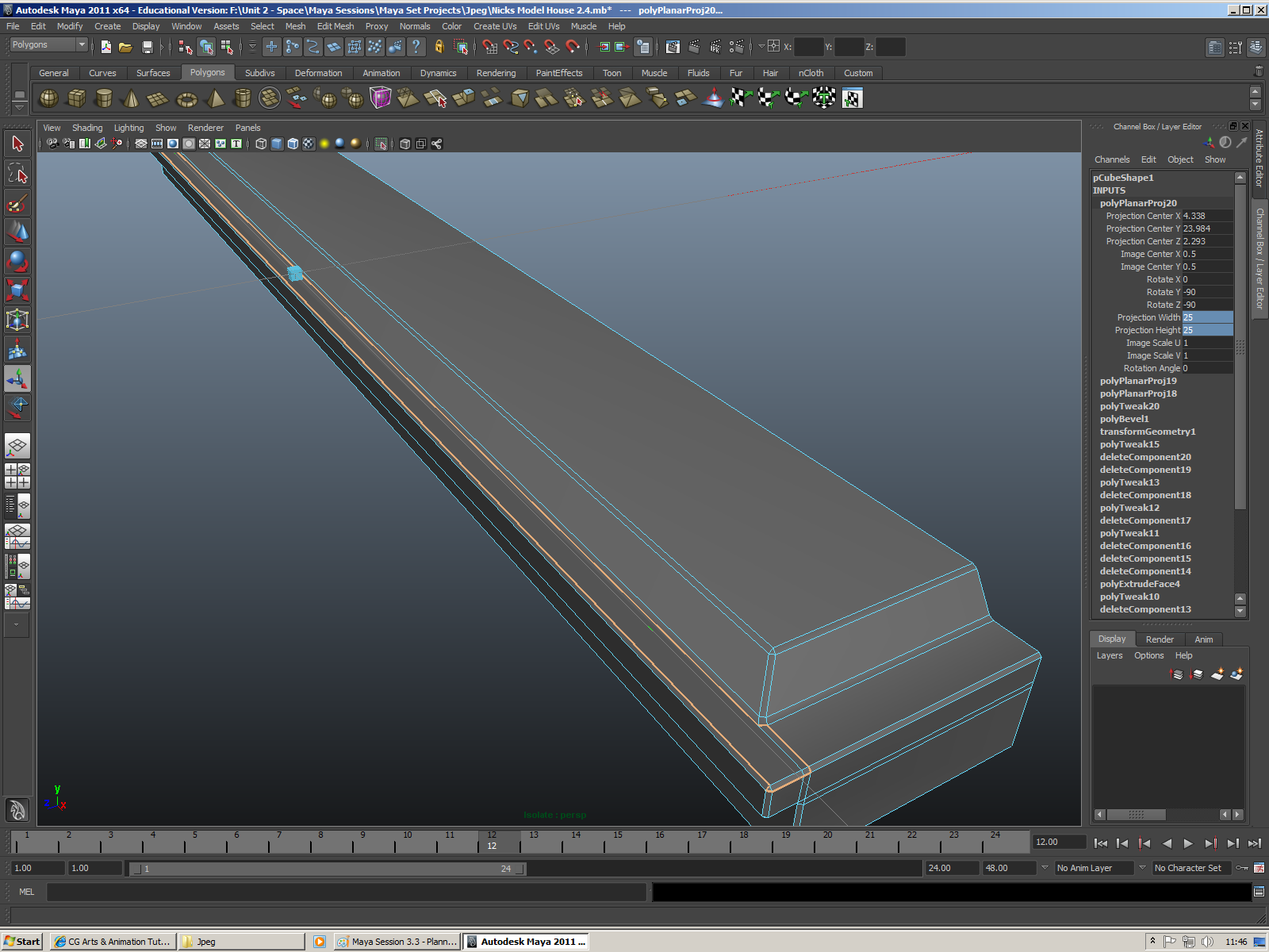 Nicholas Baker's Creative Studio For CGAA: Unit 2: Maya Session 4.0