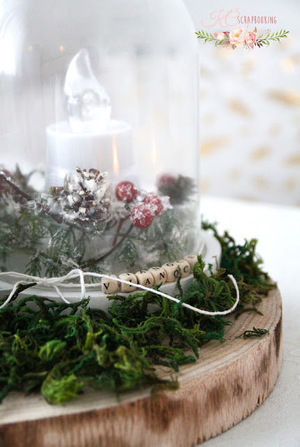 Vianočná dekorácia na stôl - KČ scrapbooking