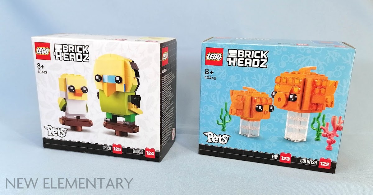 LEGO® Brickheadz review: 40442 Goldfish and 40443 Budgie | New ...