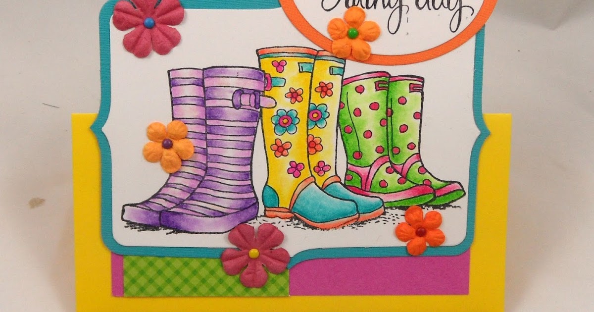 Stamping & Scrapping in California: Cute Boots