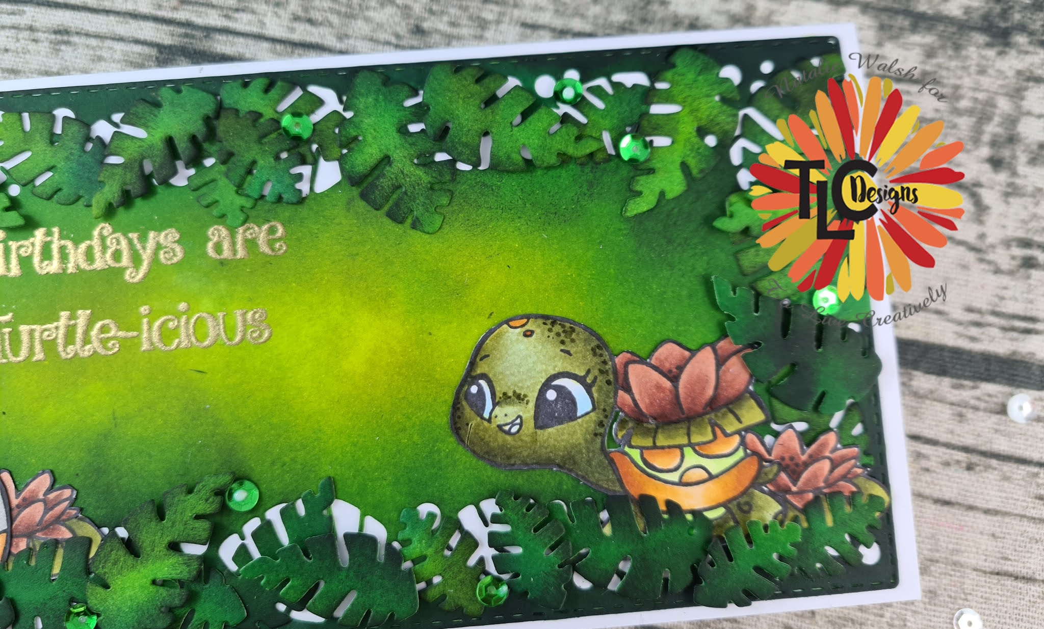 Cherished Cards: TLC Designs Turtle-icious