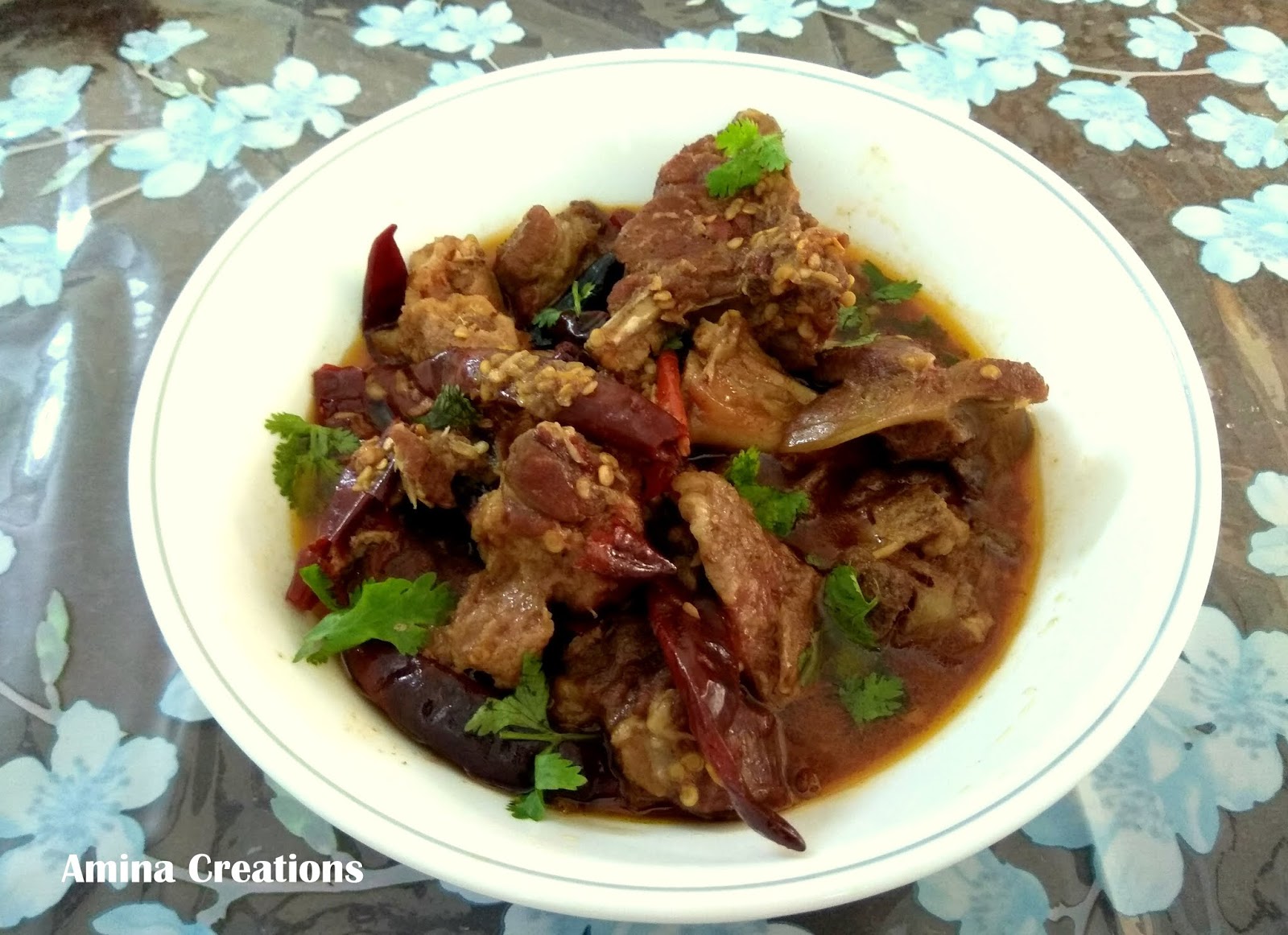 AMINA CREATIONS: JUNGLI MUTTON