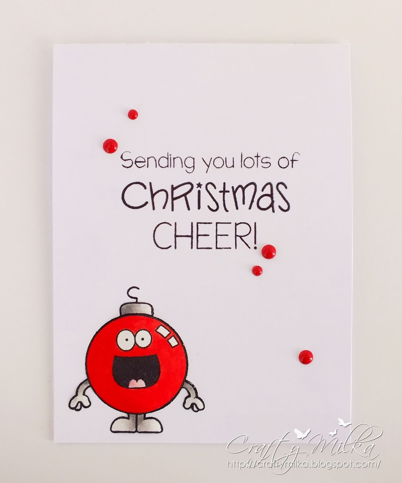 Crafty Milka: Sending Christmas Cheer Card (Fairy Tale Challenge #157)