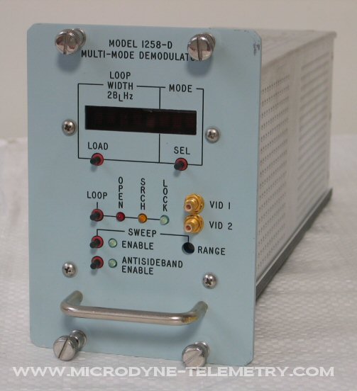 Microdyne Telemetry: Microdyne 1200-MRC Telemetry Receiver