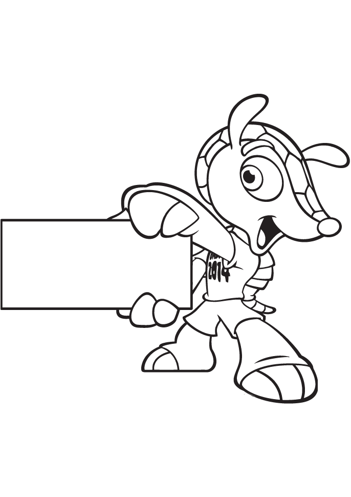 Desenhos para Colorir e Imprimir: Desenhos do Fuleco para colorir e ...