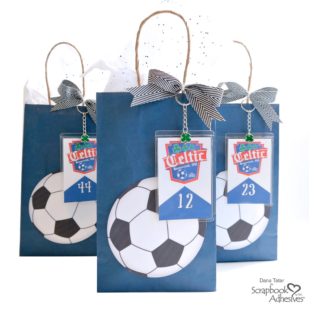 DIY Soccer Party Favor Bags Scrapbook Adhesives By 3L diy-soccer-party-favor-bags-scrapbook-adhesives-by-3l