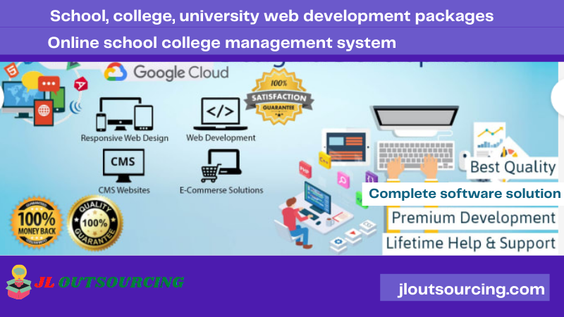 School, college, university web development packages
