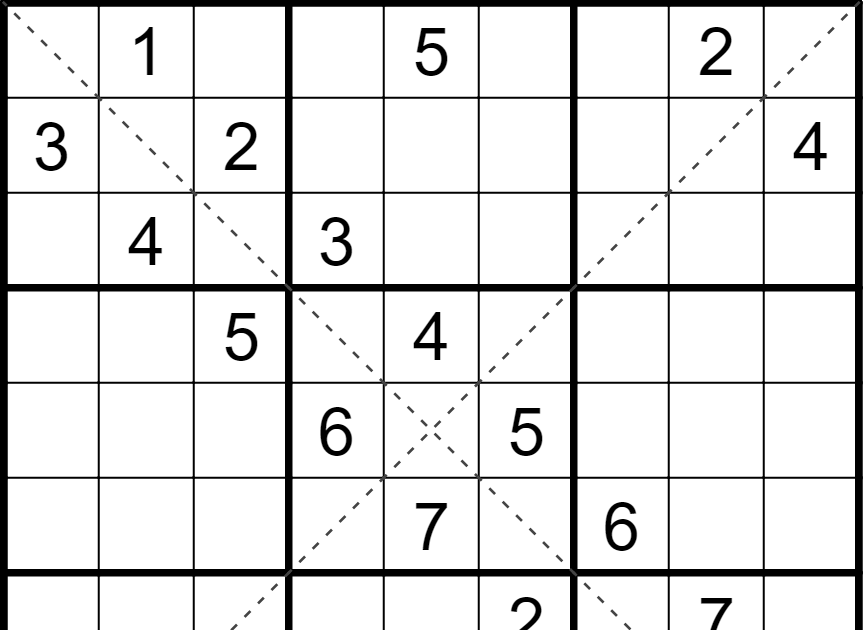 WORLD OF SUDOKU: PUZZLE NO. 236 : DIAGONAL SUDOKU