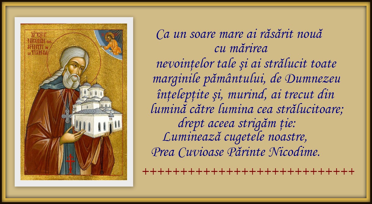 Hrană Duhovnicească: Colaje cu Sfantul Nicodim de la Tismana