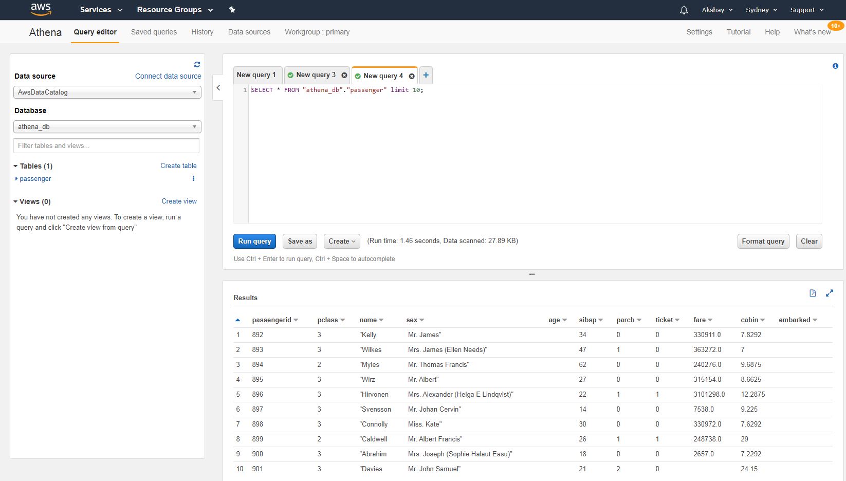 Analyze Data in AWS S3 using Athena