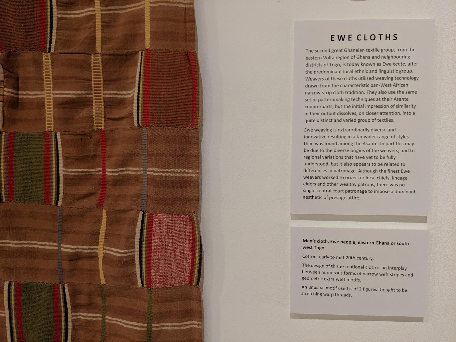 margaret-cooter: African textiles at Brunei Gallery till 14 Dec