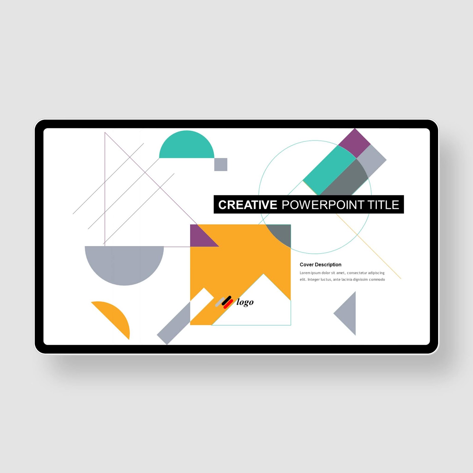 Abstract Unbalanced Shape PowerPoint Templates - PowerPoint Free