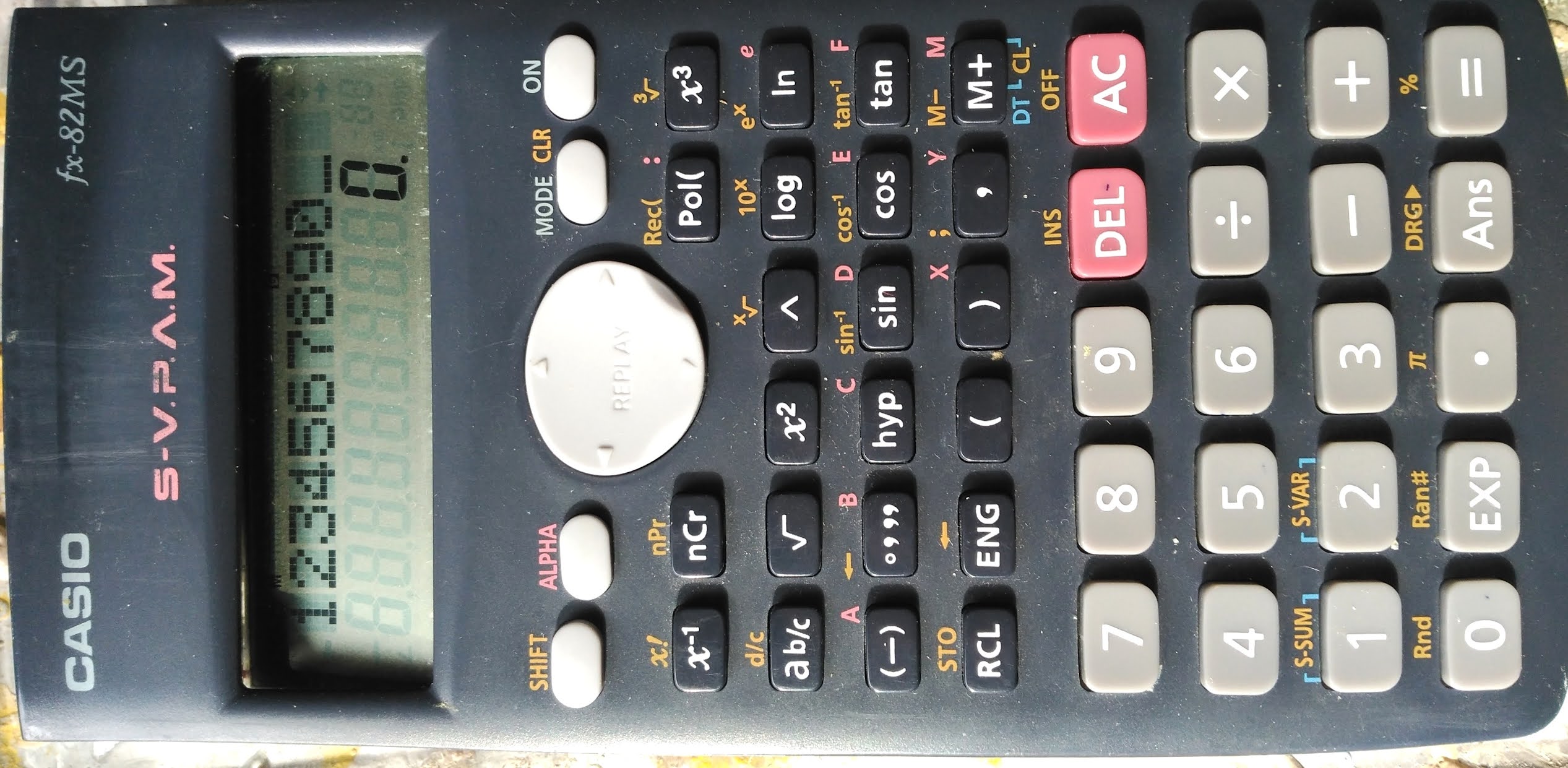 Retro Ordenadores Orty: Calculadora Casio fx-82MS (S.V.P.A.M) (1991) (2).