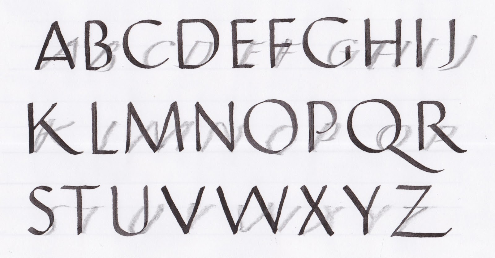 Margaret Shepherd: Calligraphy Blog: Calligraphy Every Day 29: Roman Shadow