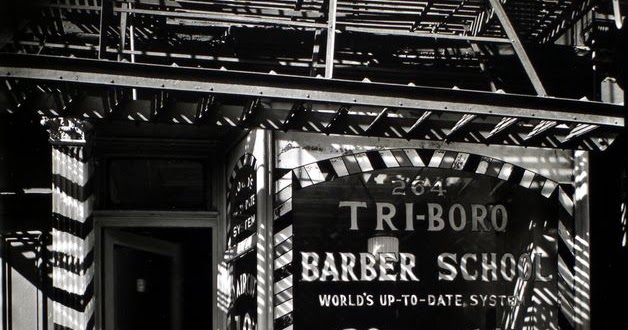 From The New York Public Library: Tri-boro Barber School, 264 Bowery ...