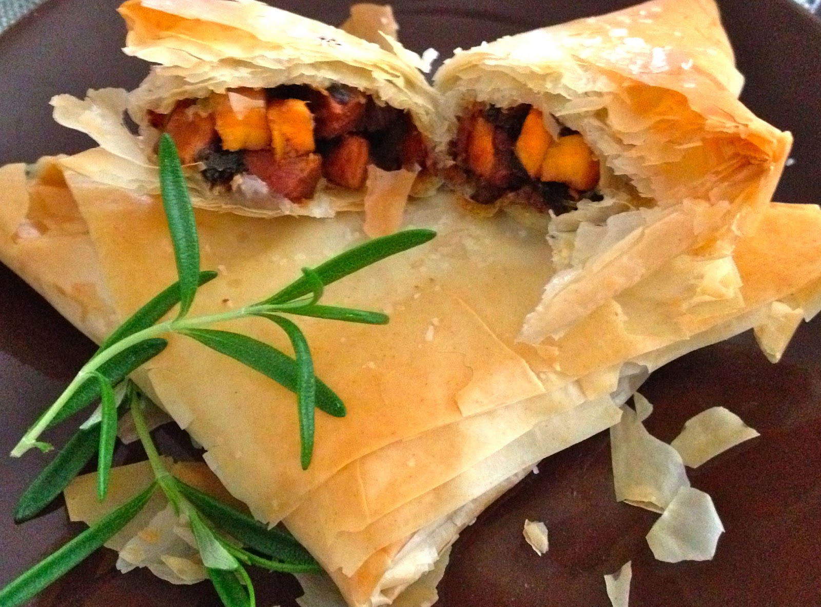 Wasatch Mountain Chef: Balsamic Vegetable Phyllo Triangles