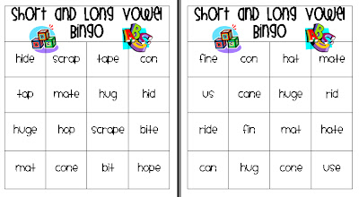 Ginger Snaps: Vowel Bingo