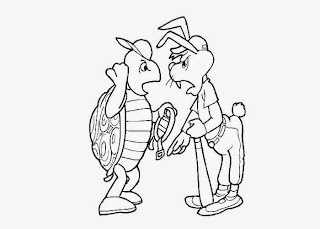 turtle and rabbit coloring pages | Free Coloring Pages and Coloring ...