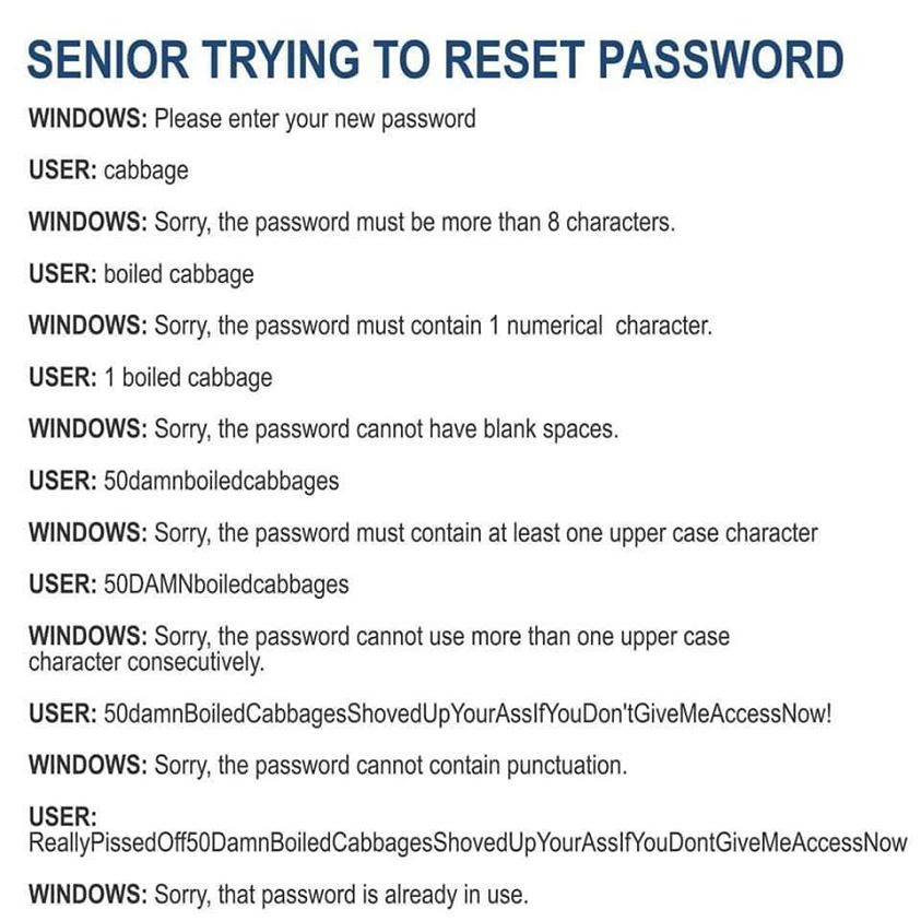Randy's Busy Life: Senior Passwords