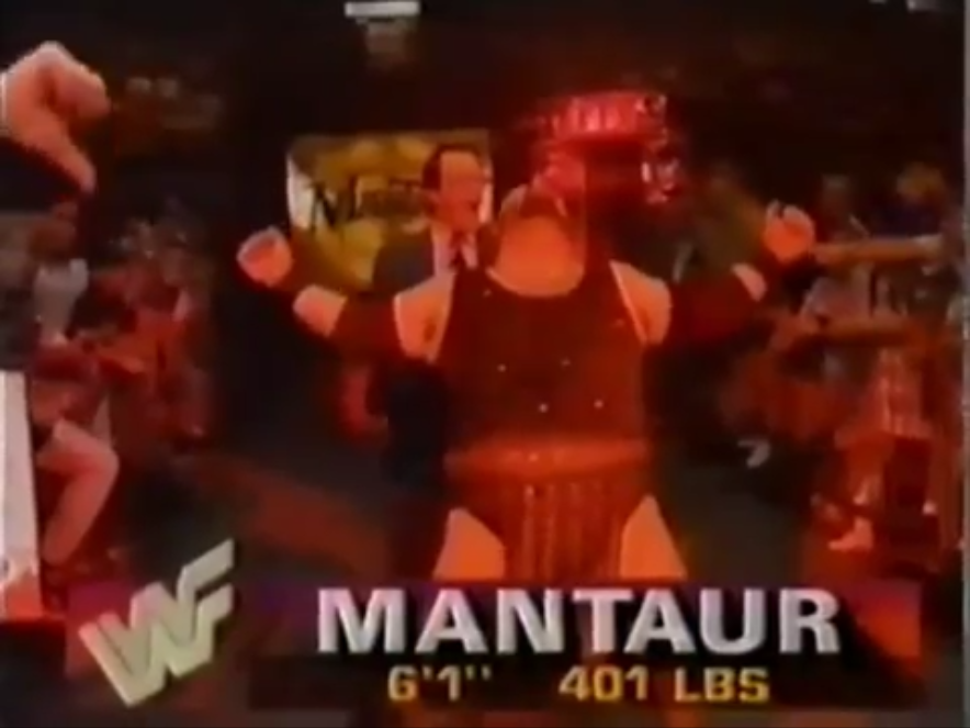 ProWresBlog: WWF Superstars 6/24/1995 - Bam Bam Bigelow vs Mantaur