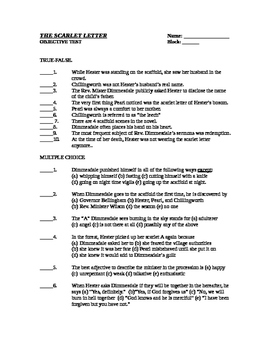 Scarlet Letter Test ~ Thankyou Letter