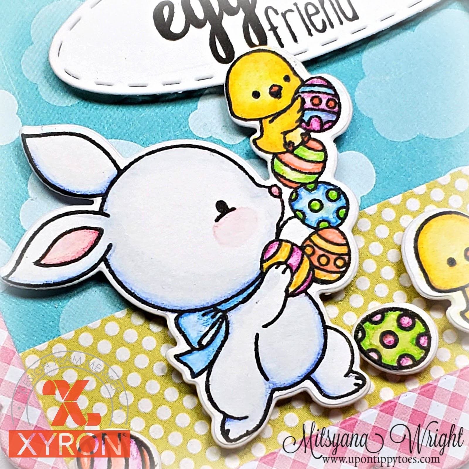 Up On Tippy Toes: Egg-cellent Friend Easter Card
